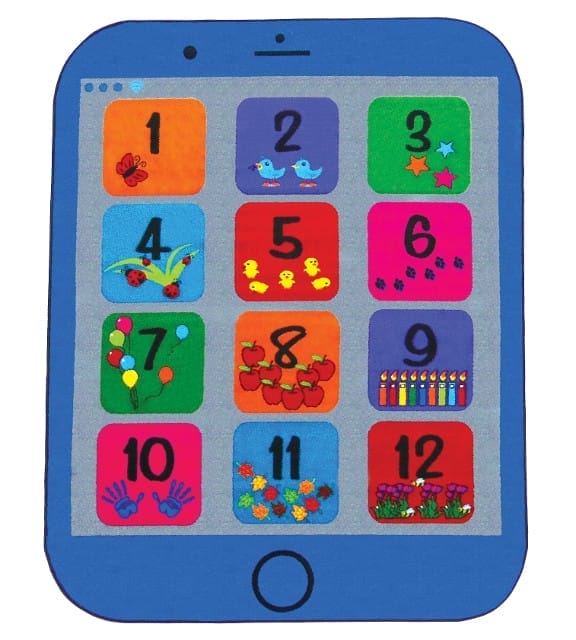 Phone Number Rug | Number Rug for Classroom | Kids Rugs | Value Carpet